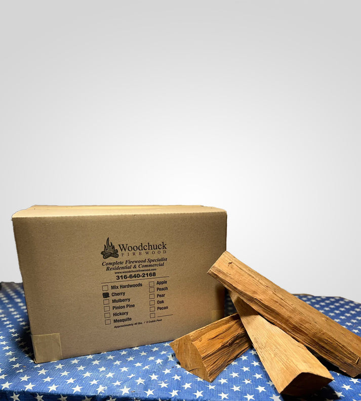 Cherry Logs 40lbs box – Woodchuck Firewood LLC